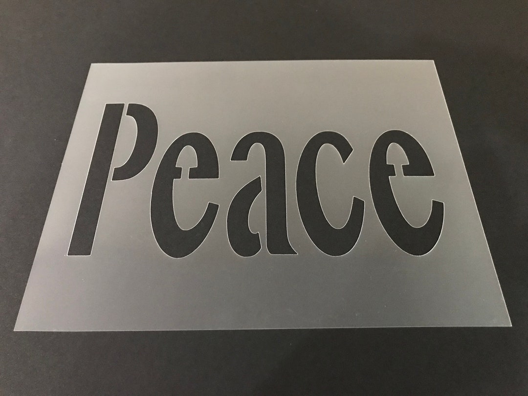 Peace Sign #7 Stencil ( Buy 2 Get 1 Free! Mix & Match) - Etsy