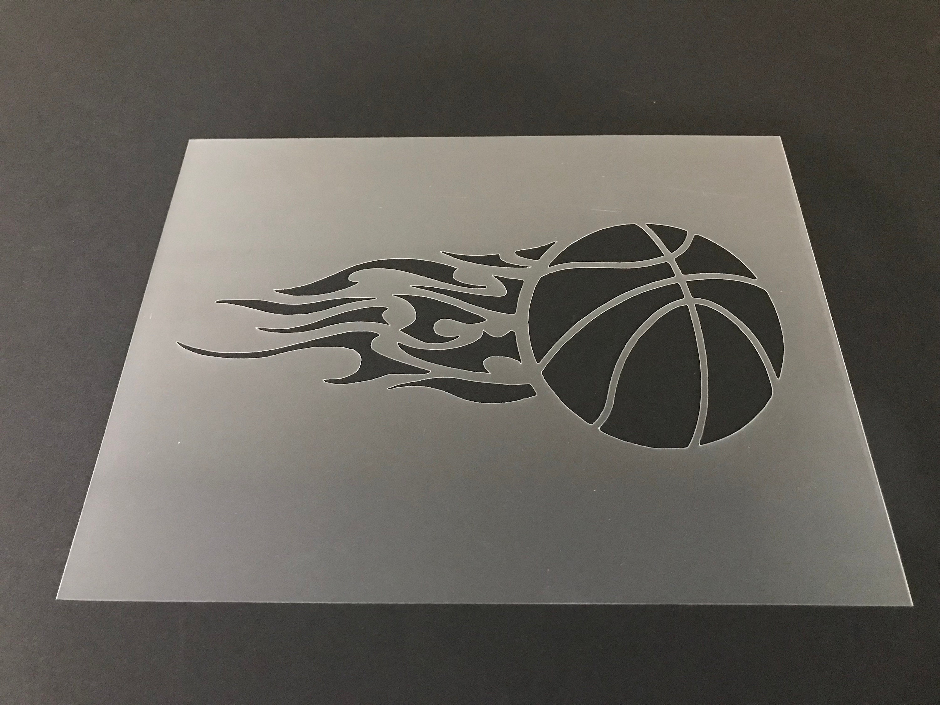 Nba Logo Black And White Stencil