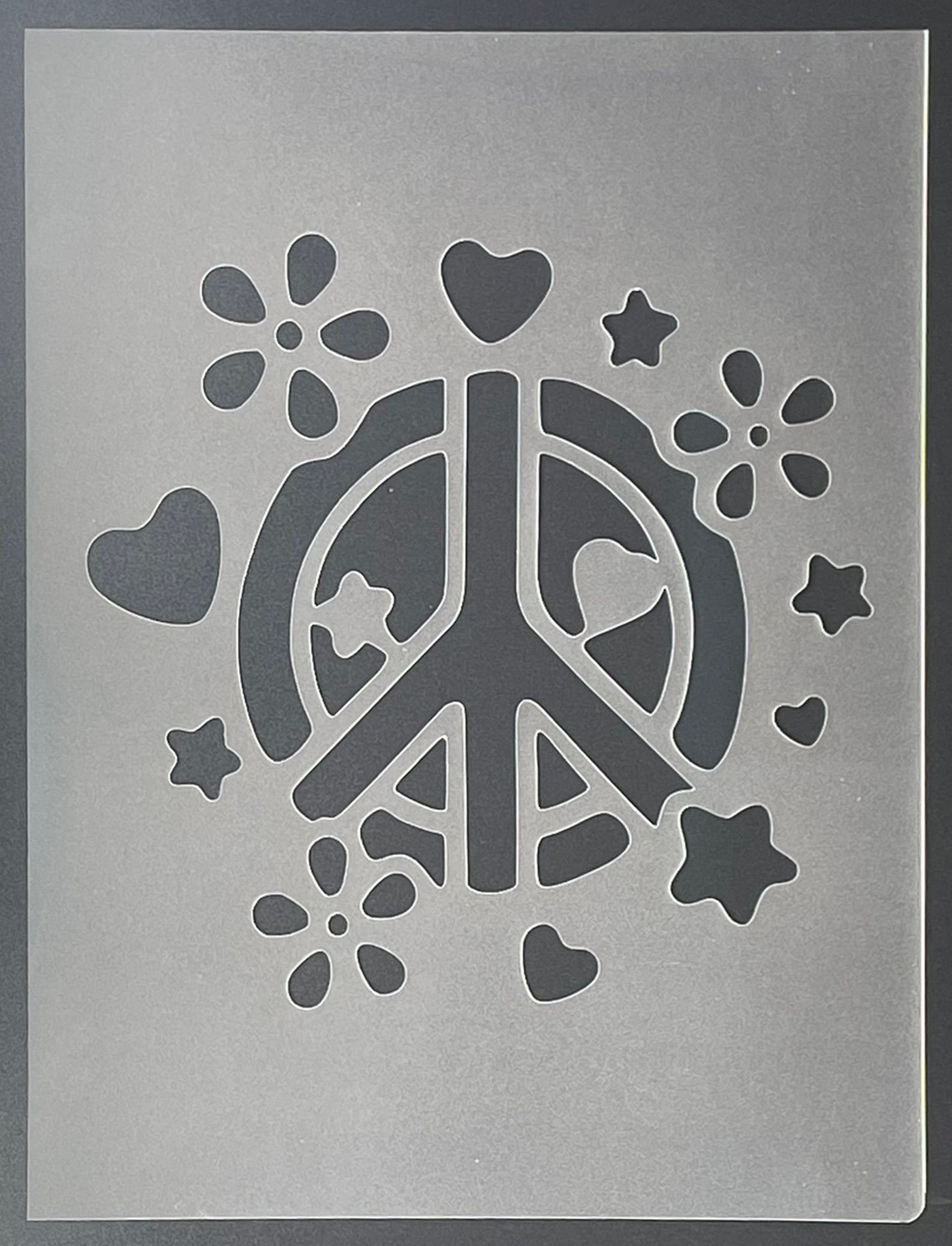 Peace Sign 12 Stencil Buy 2 Get 1 Free Mix & Match - Etsy
