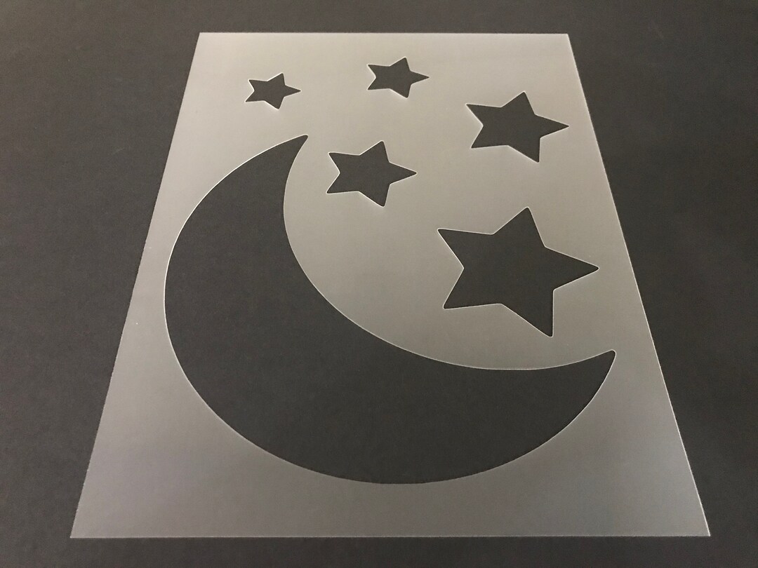 Moon Stencil #4 (buy 2 Get 1 Free! Mix & Match) - Etsy