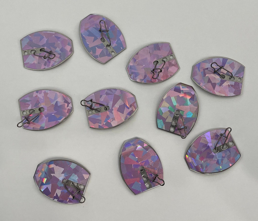 10 Lilac (broken Glass Series) Custom Fishing Swim Jig Blades W ...