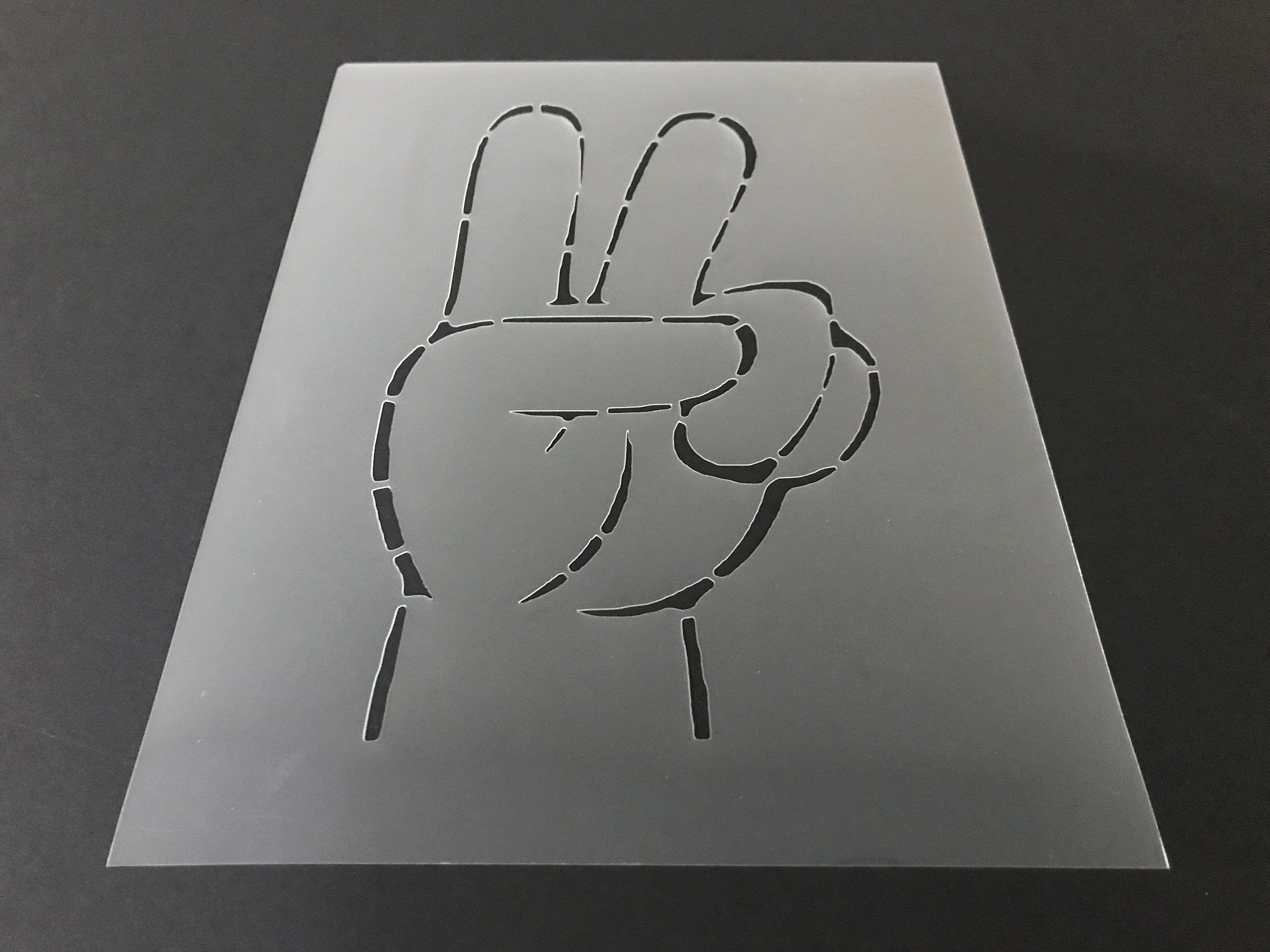 Peace Sign #4 Stencil (buy 2 Get 1 Free! Mix & Match) - Etsy