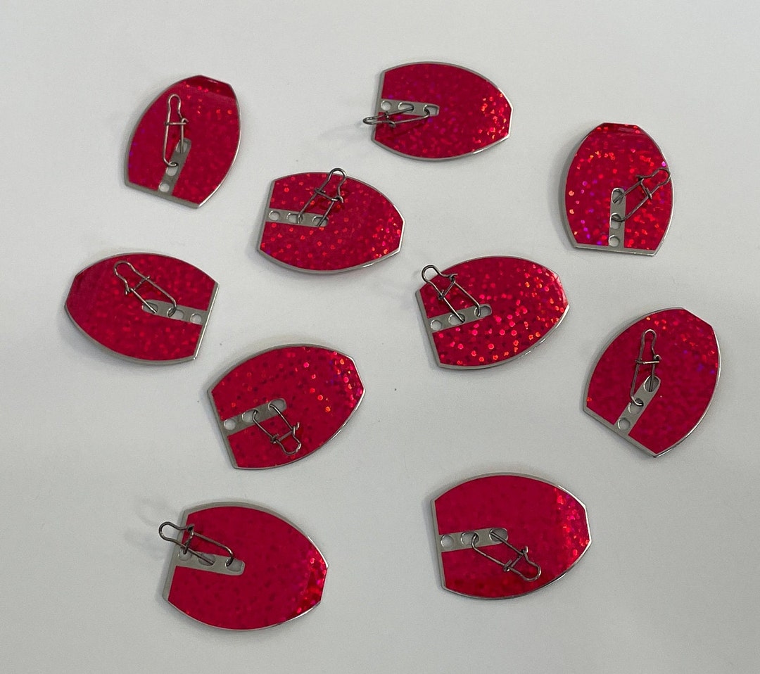 10 Raspberry (glitter Series) Custom Fishing Swim Jig Blades W ...