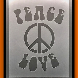 Peace Sign Stencil ( Buy 2 Get 1 Free! Mix & Match) - Etsy
