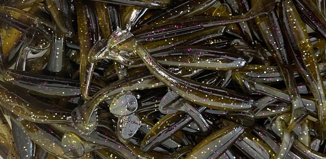 100 Pieces in Each Pack 2" Leech and Chong Soft Swim Bait Paddle Tail ...