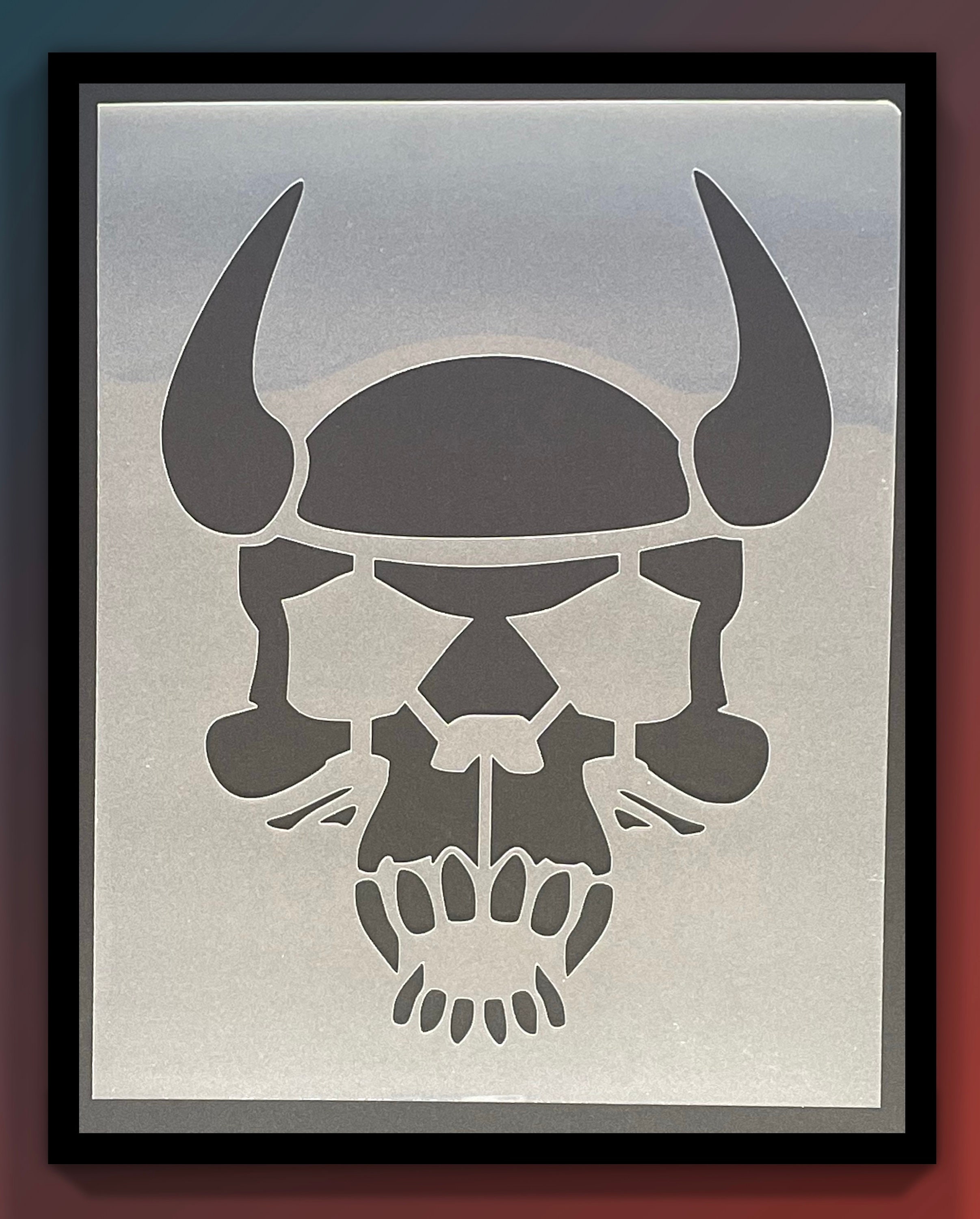 Skull #55 Stencil (buy 2 Get 1 Free! Mix & Match) - Etsy