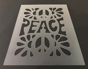 Hand Peace Sign Stencil Buy 2 Get 1 Free Mix & Match | Etsy