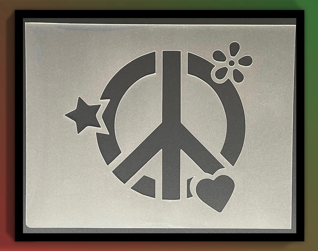 Peace Sign #16 Stencil ( Buy 2 Get 1 Free! Mix & Match) - Etsy