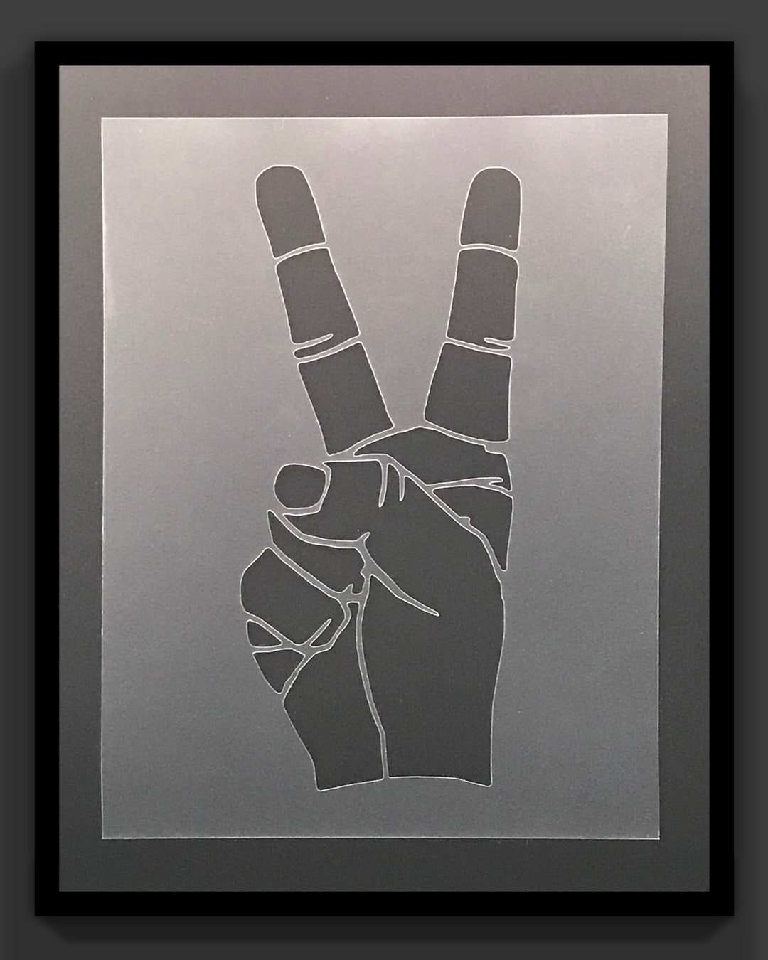 Hand Peace Sign Stencil ( Buy 2 Get 1 Free! Mix & Match) - Etsy