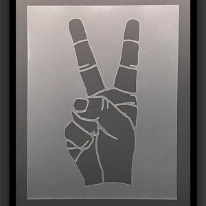 Hand Peace Sign Stencil ( Buy 2 Get 1 Free! Mix & Match) - Etsy