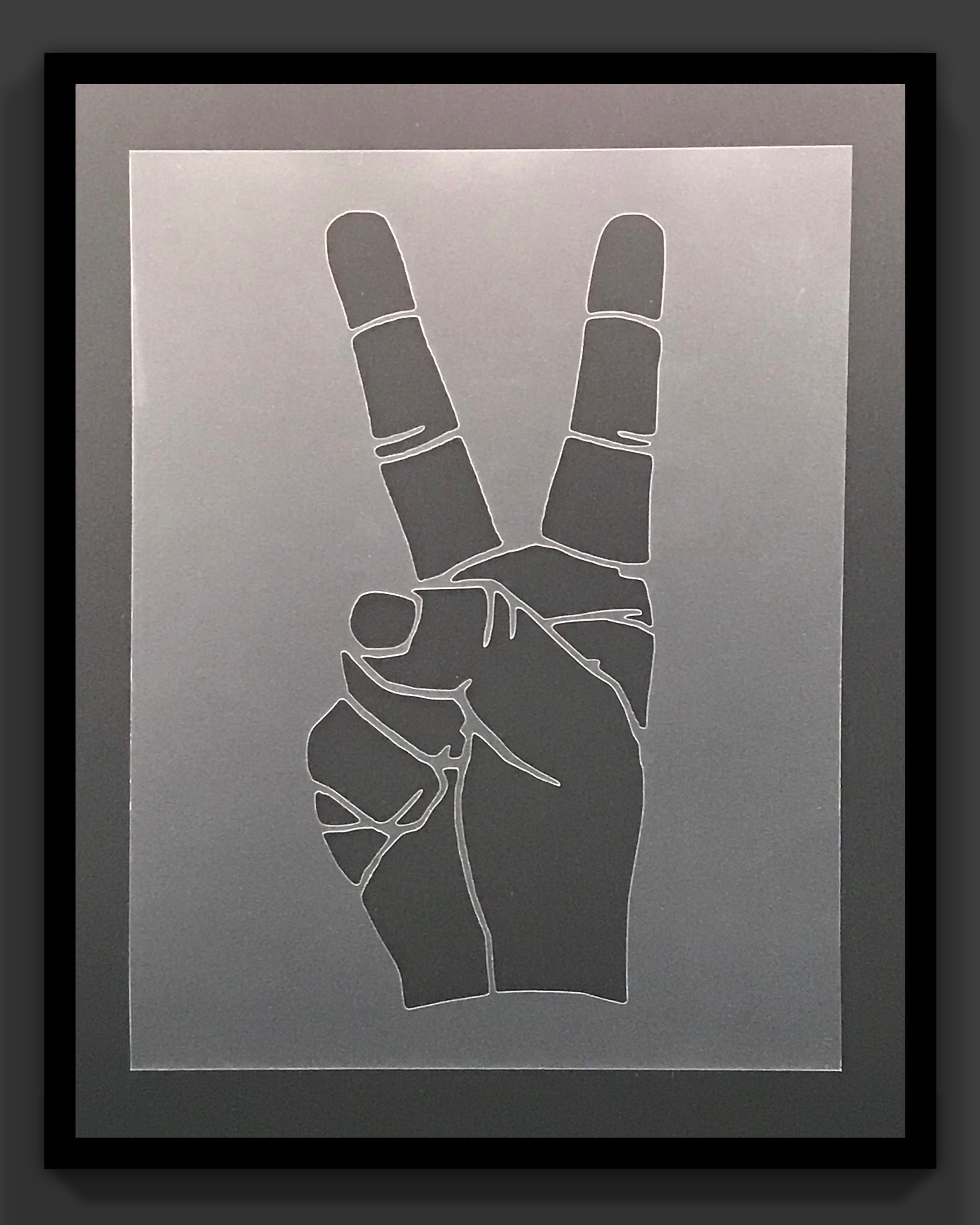 Hand Peace Sign Stencil ( Buy 2 Get 1 Free! Mix & Match) - Etsy