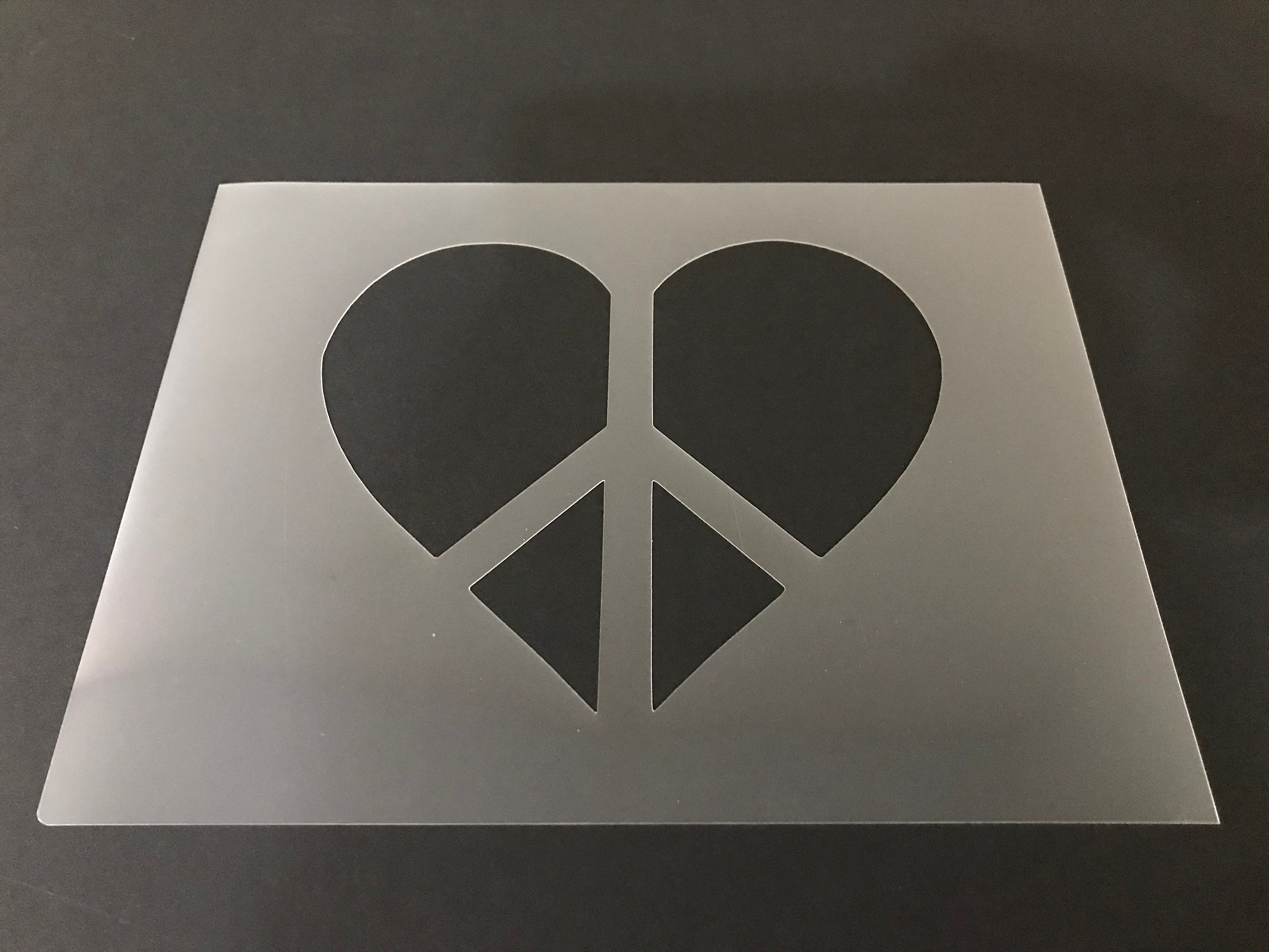 Peace Sign 2 Stencil buy 2 Get 1 Free Mix & Match | Etsy