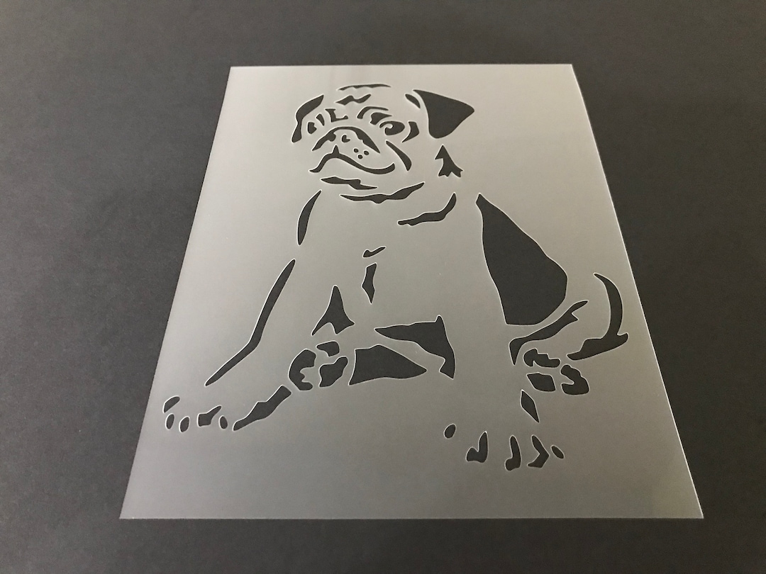 Pug#5 Stencil (buy 2 Get 1 Free! Mix & Match) - Etsy