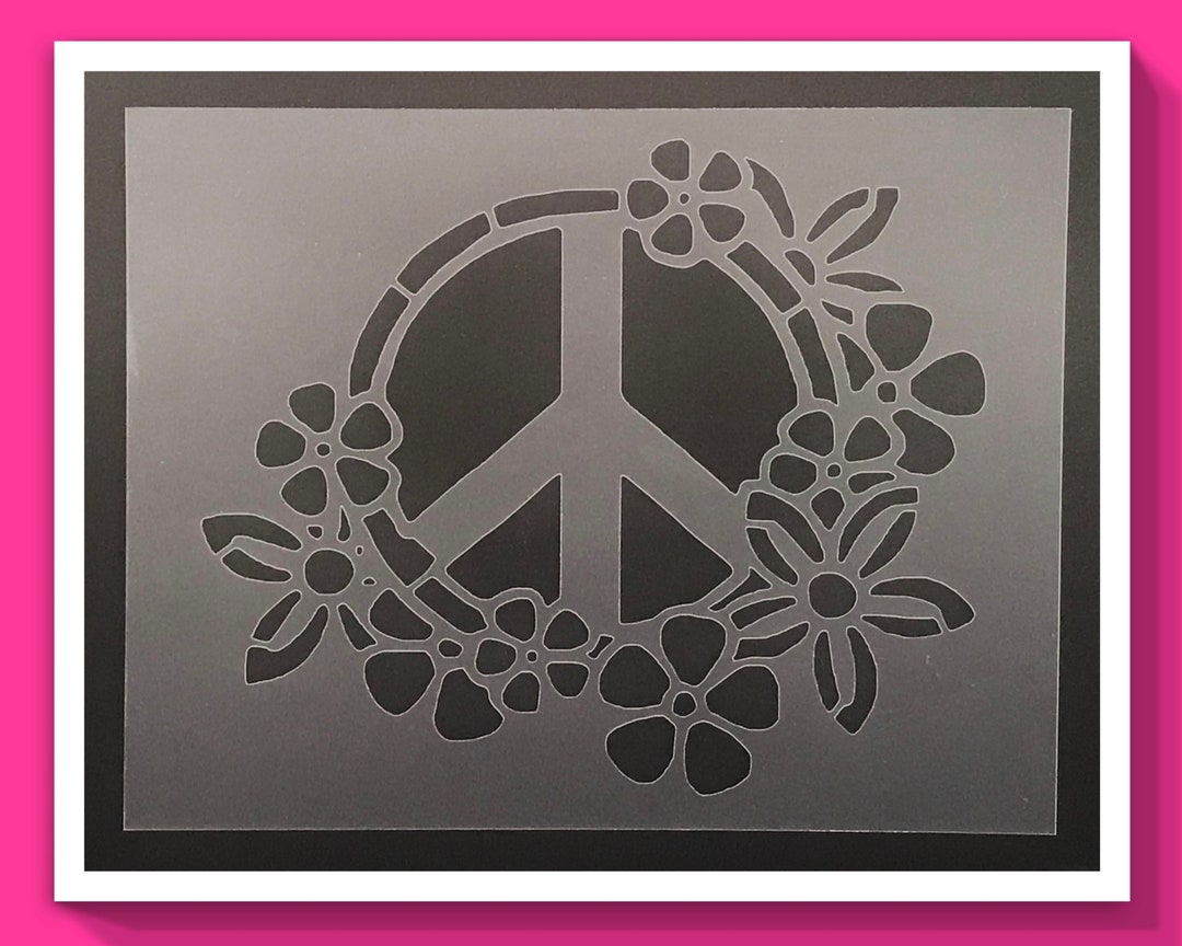 Peace Sign #8 Stencil ( Buy 2 Get 1 Free! Mix & Match) - Etsy