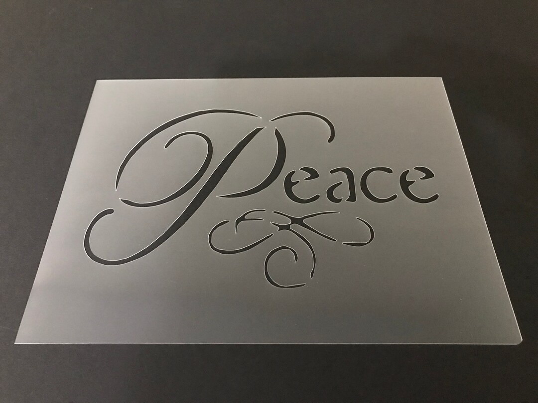 Peace Sign #3 Stencil (buy 2 Get 1 Free! Mix & Match) - Etsy