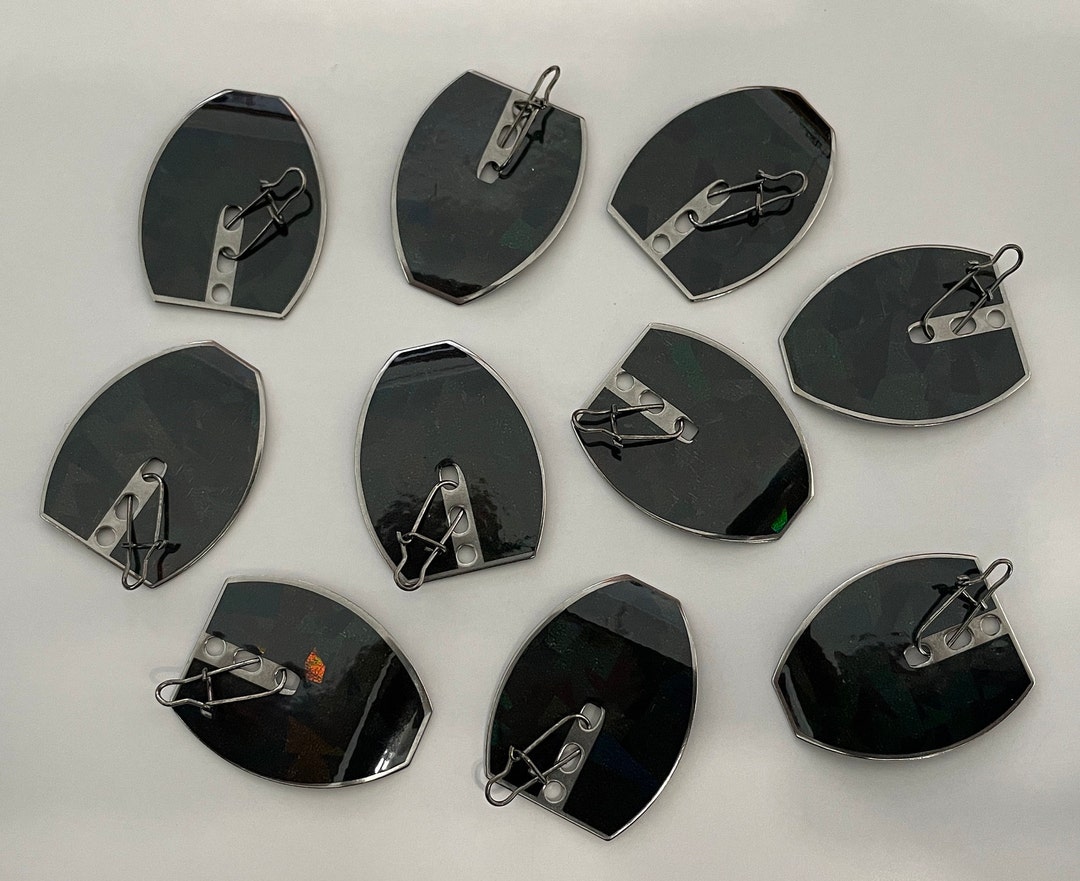 10 Black (broken Glass Series) Custom Fishing Swim Jig Blades W ...