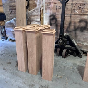 Red Oak Box Newel Post Colonial 4075 or 4076 Profile - Etsy