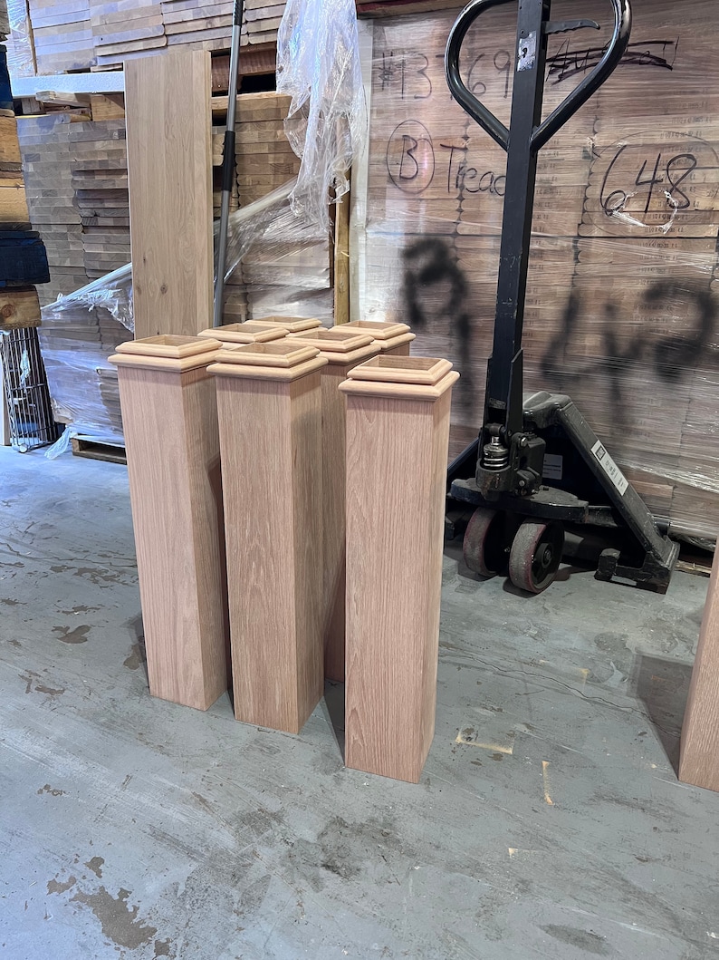 Red Oak Box Newel Post Colonial 4075 or 4076 Profile - Etsy