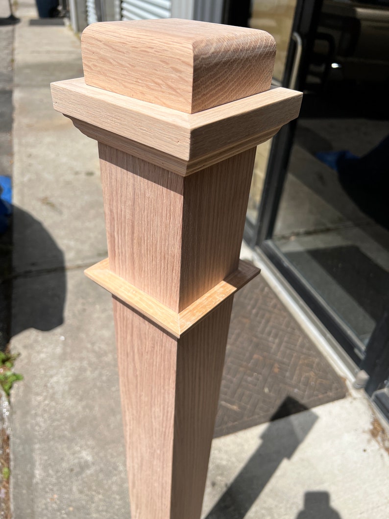 Red Oak Box Newel Post Colonial 4075 or 4076 Profile - Etsy