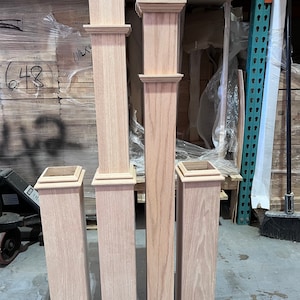 Red Oak Box Newel Post Colonial 4075 or 4076 Profile - Etsy