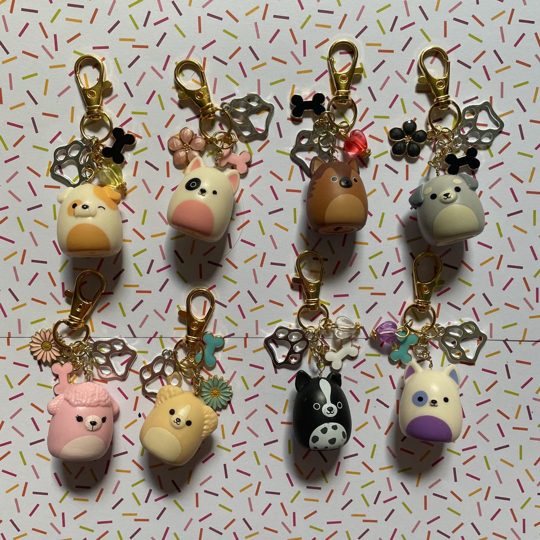 Squish A Longs by Squishmallows Keychains Purse or Bag Charms Handmade ...