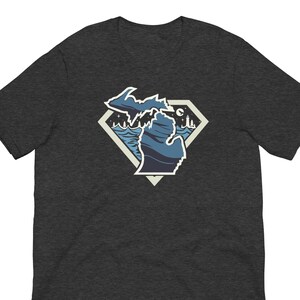 Super Michigan Shirt – Upper Peninsula Adventure Tee – Great Lakes Hero ...