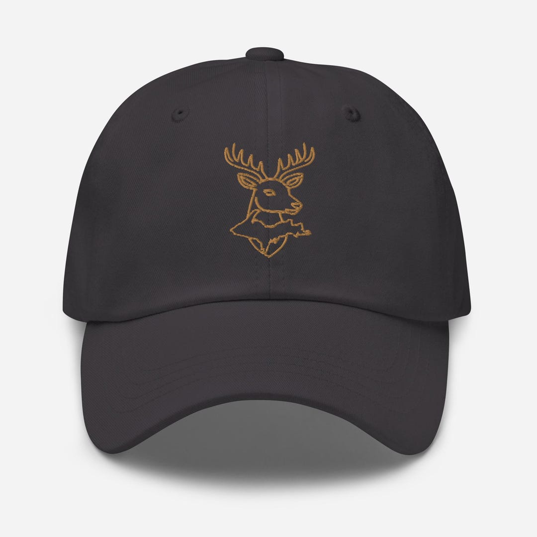 Yooper Deer Head Hat | Simple Deer Embroidery Cap | U.P. Hunting Hat ...