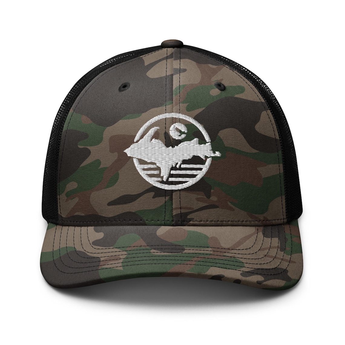 Camouflage Upper Peninsula Trucker Hat – Michigan Yooper Embroidered ...