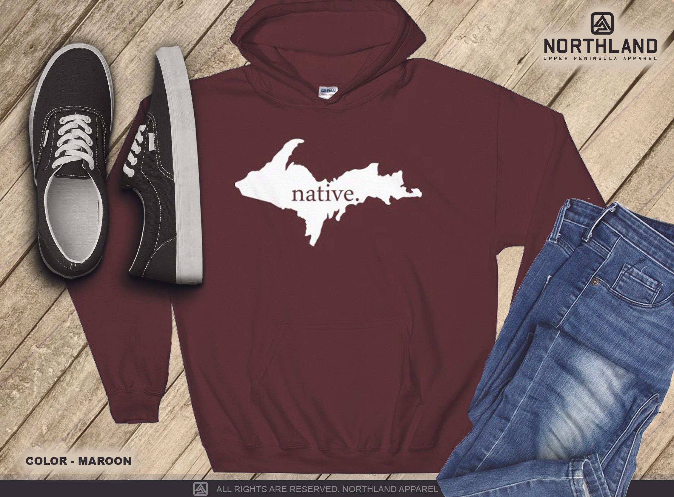 Native Upper Peninsula Hoodie Upper Peninsula Yoopers - Etsy
