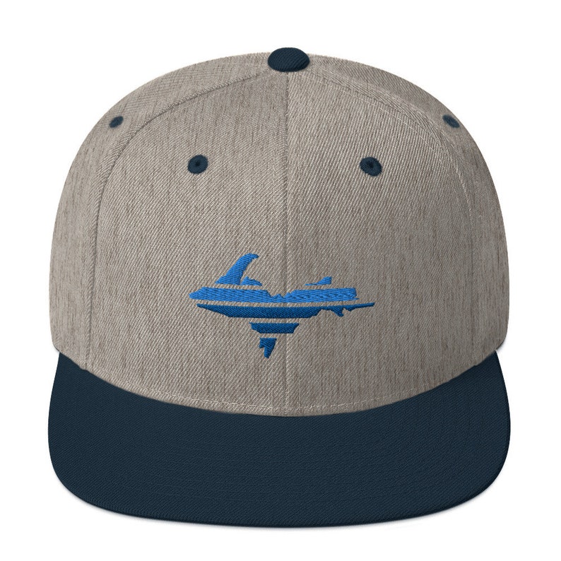 Upper Peninsula Silhouette Snapback Hat - Etsy