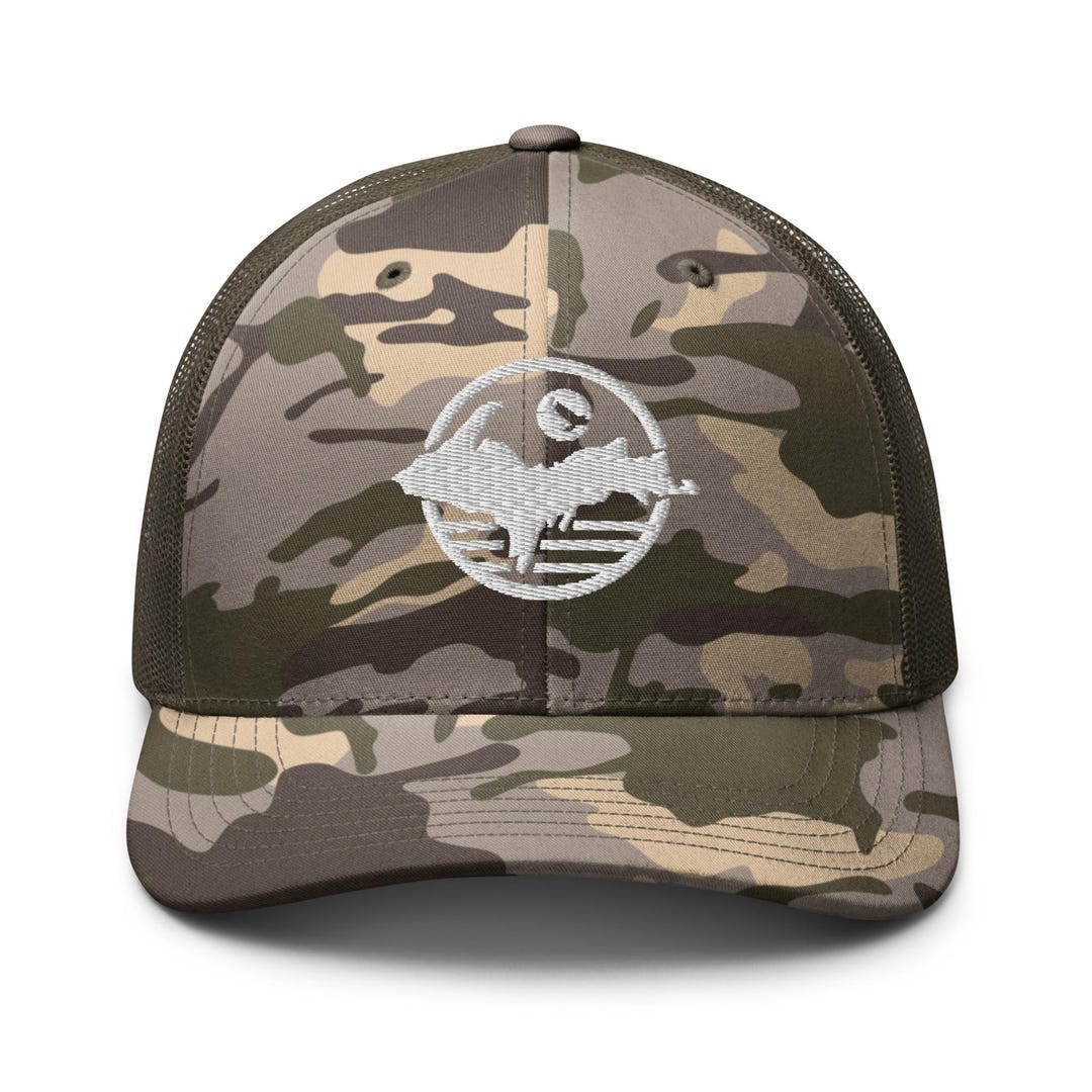 Camouflage Upper Peninsula Trucker Hat – Michigan Yooper Embroidered ...