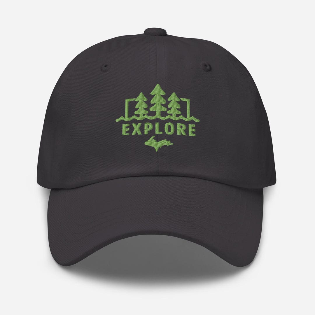Explore U.P. Embroidered Hat – Yooper Adventure Design for Upper ...