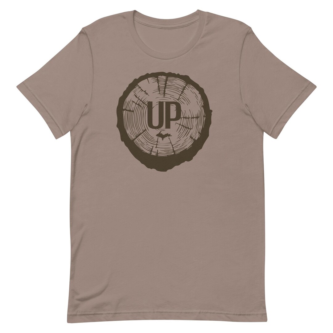 UP Tree Stump Shirt | Yooper Pride U.P. Engraved Design Tee | Upper ...
