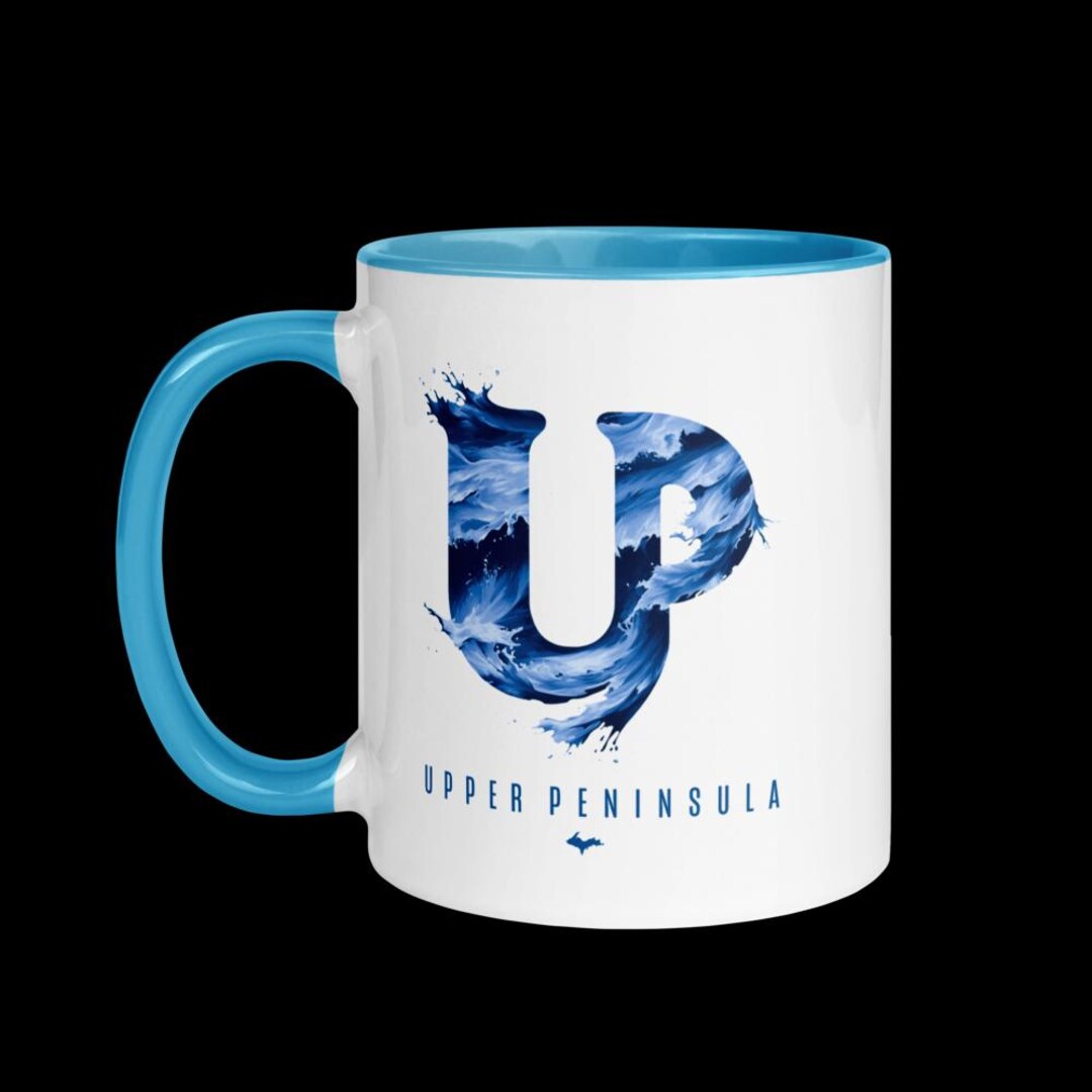 Upper Peninsula Wave Mug – U.P. Michigan Coffee Cup – Yooper Gift - Etsy
