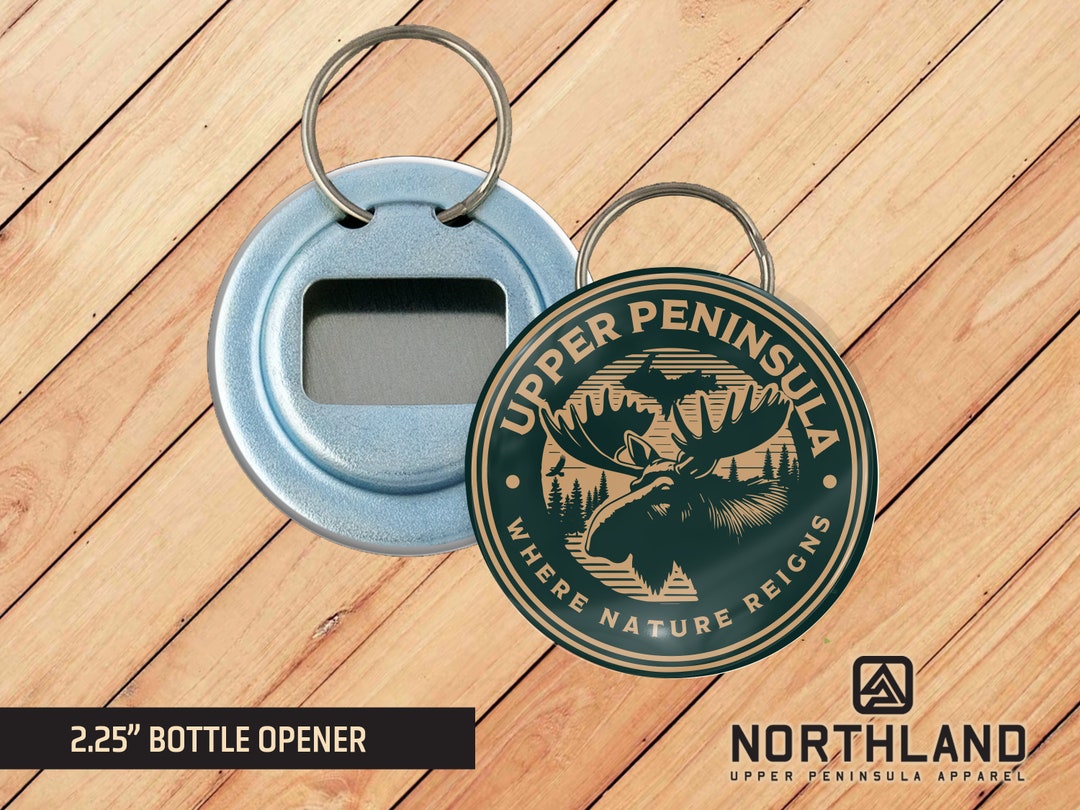 Michigan Moose Bottle Opener - Upper Peninsula Bottle Opener, Upper ...