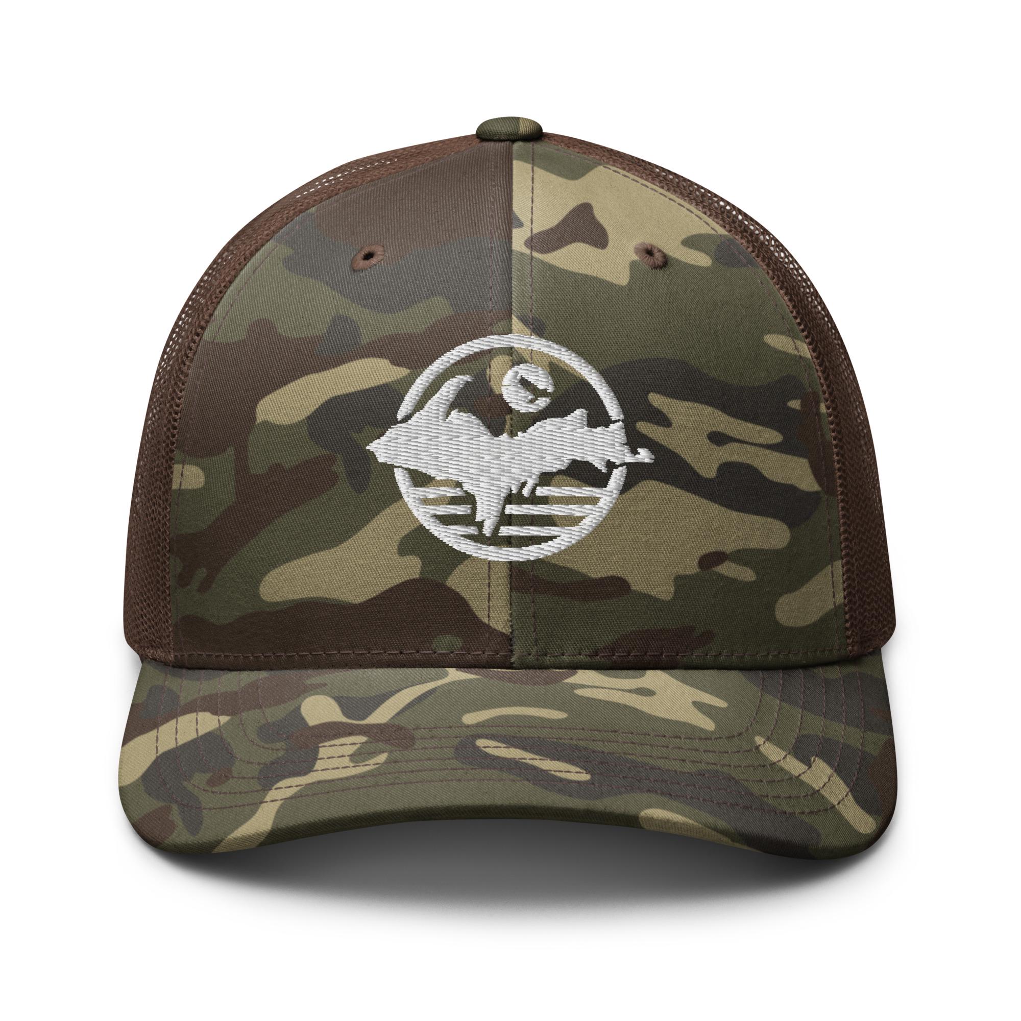 Camouflage Upper Peninsula Trucker Hat – Michigan Yooper Embroidered ...