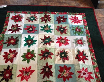 Christmas lap quilt | Etsy