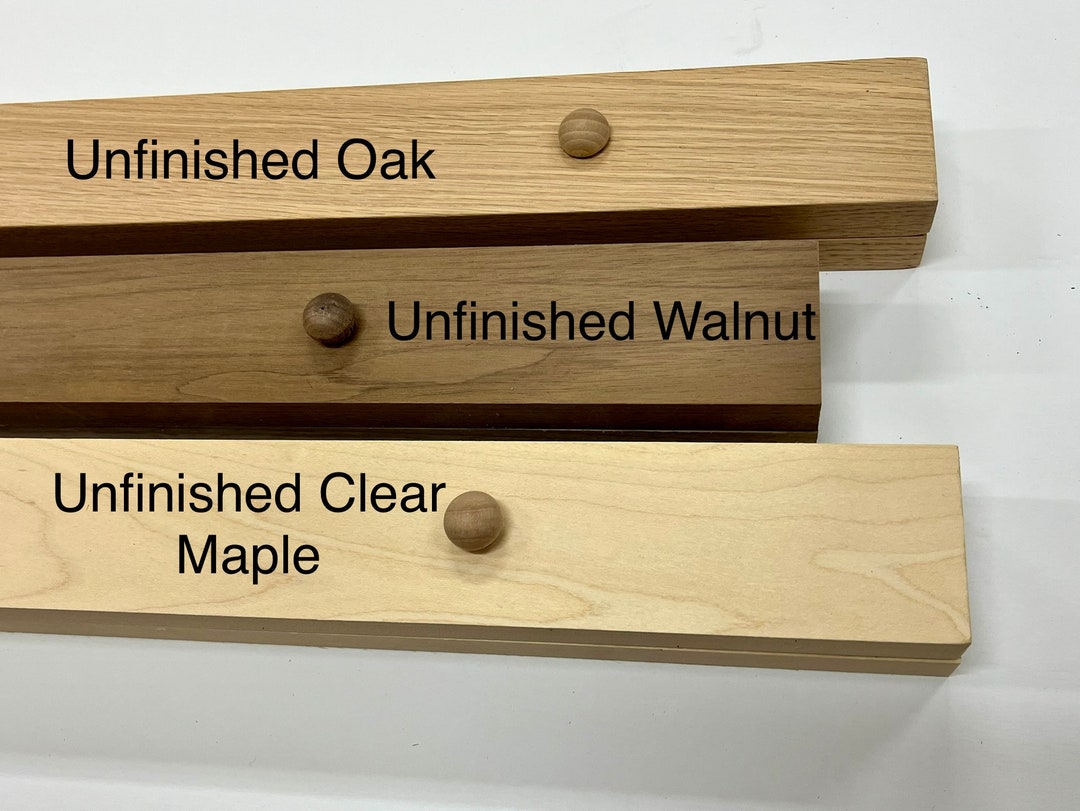 25-36" Custom Modern Style Quilt & Rug Hangers - Unfinished Wood ...