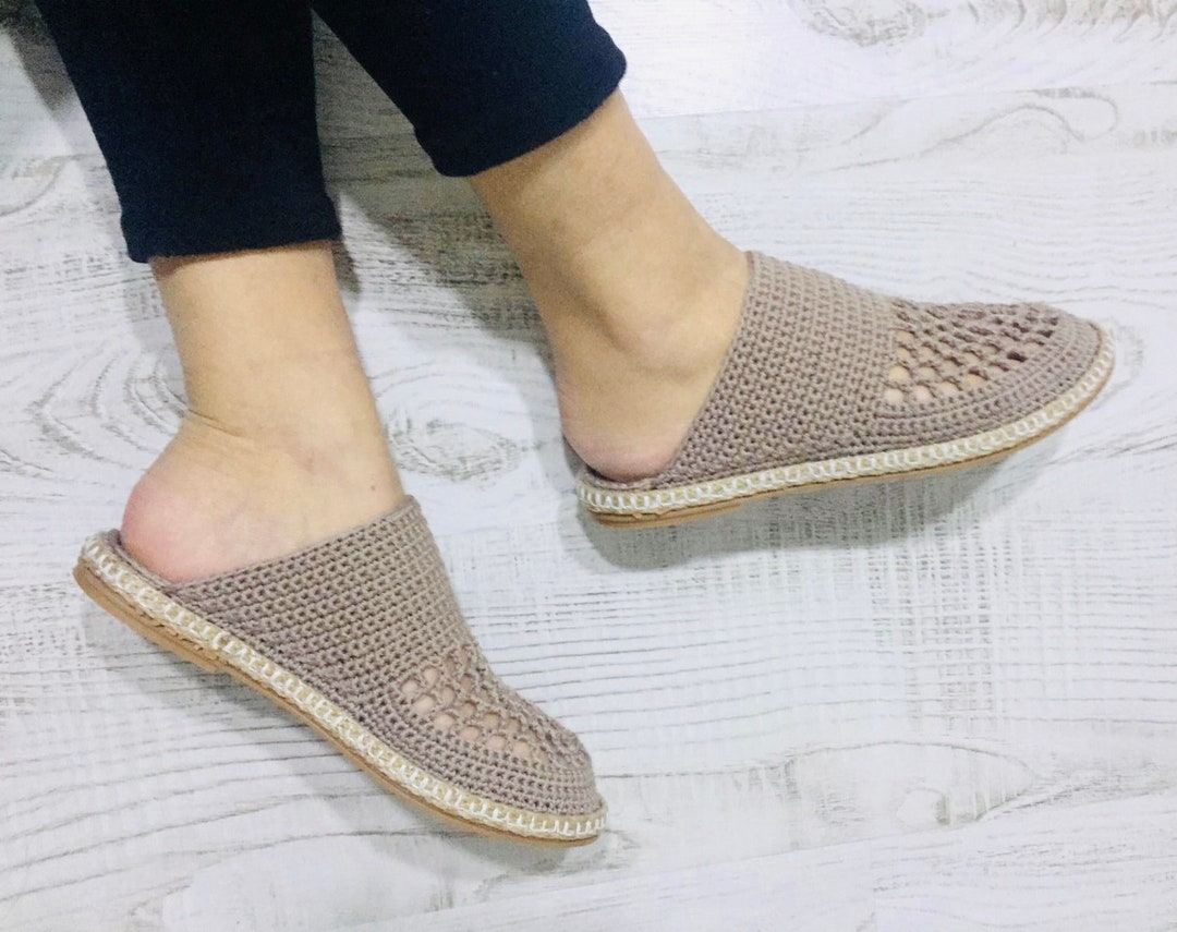 Summer Slippers - Handcrafted Crochet Shoes. Handmade Slippers. Hand ...