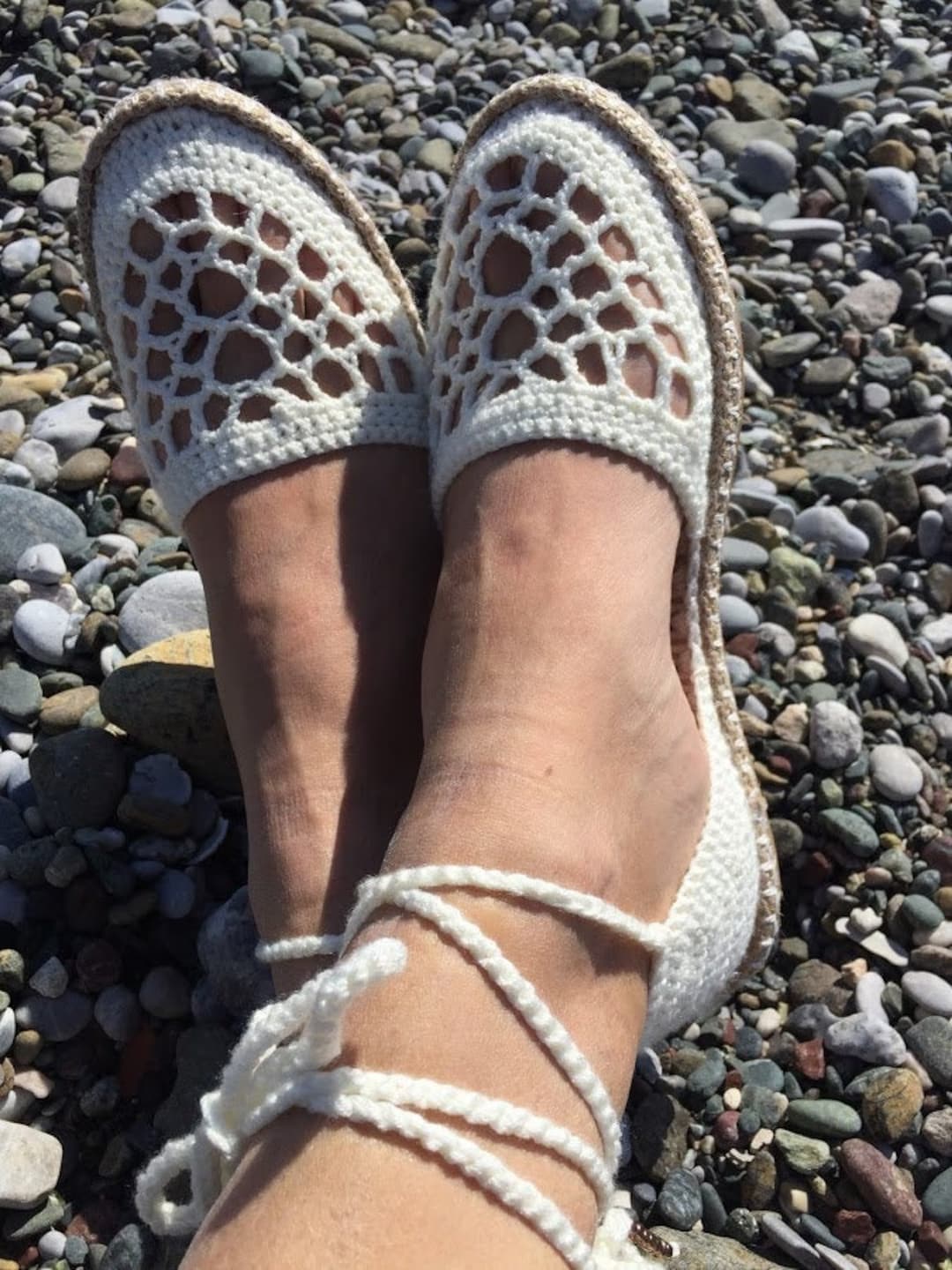 Summer Sandals - Handcrafted Crochet Shoes. Hand Knitted & Hand Stiched ...