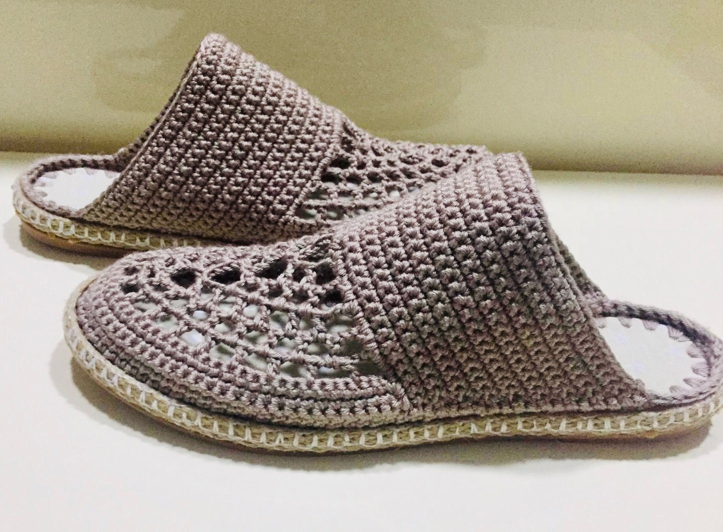Summer Slippers - Handcrafted Crochet Shoes. Handmade Slippers. Hand ...