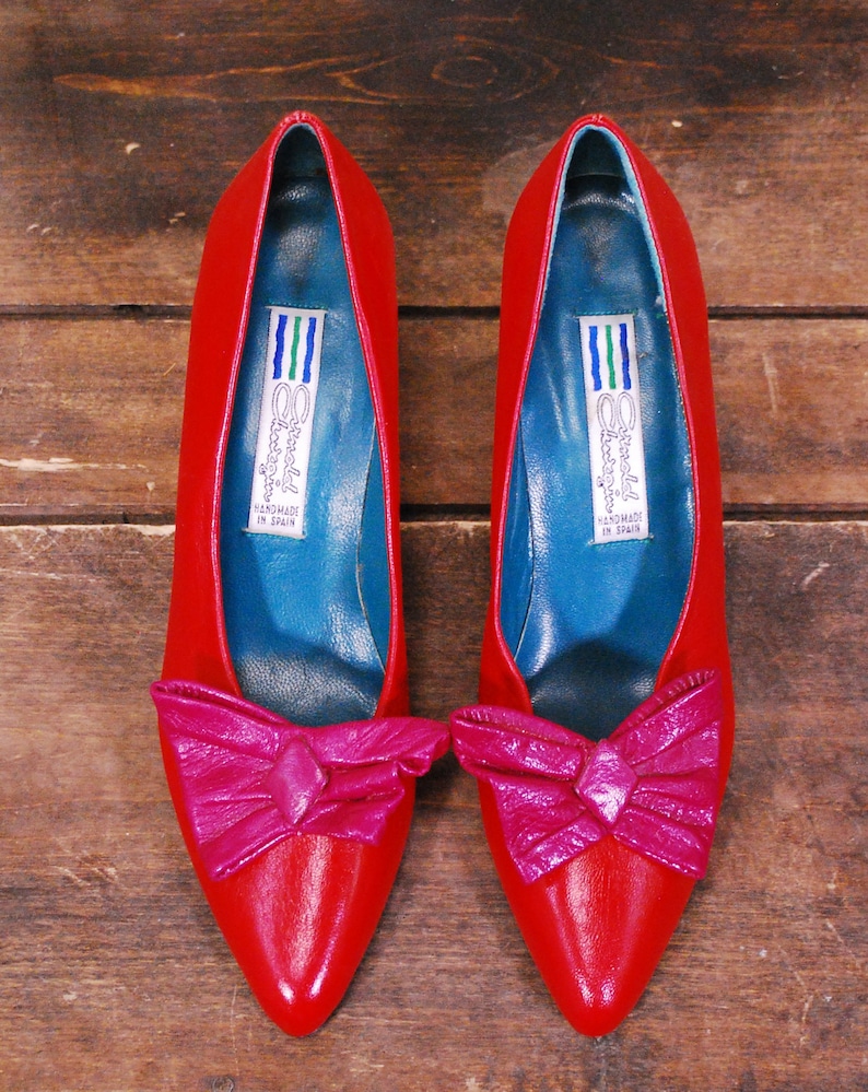 1980's Deadstock ARNOLD CHURGIN Red Leather Women's - Etsy