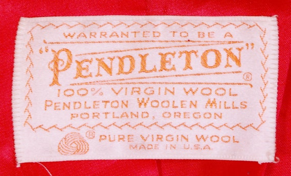 1970's Red PENDLETON Peacoat / Made in U.S.A / Rare … - Gem
