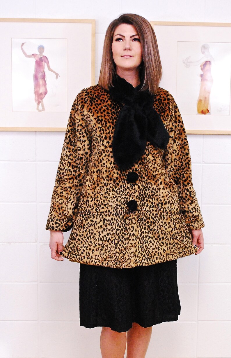 1970's MILTON FUNWEAR Cheetah Fun Fur Coat / Hippie / - Etsy