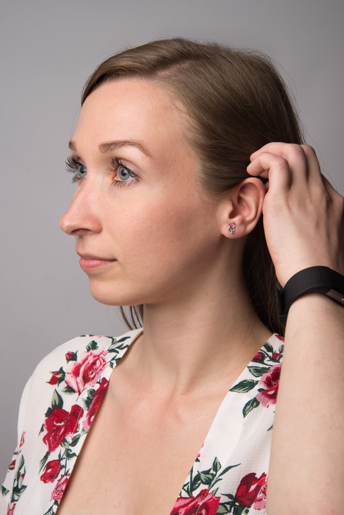 Mini Stethoscope Earrings 14k Rose Gold Plated Silver | Etsy