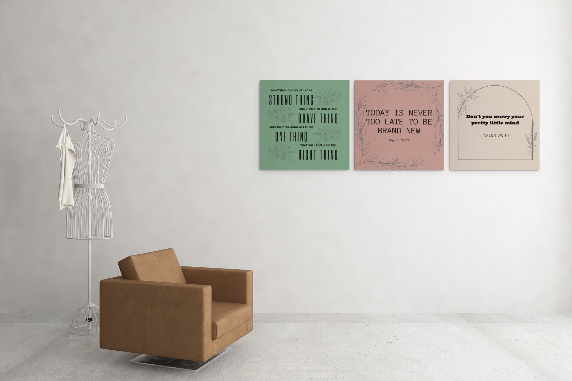Printable Posters With Taylor Swift Lyrics Floral Design Inspirational ...