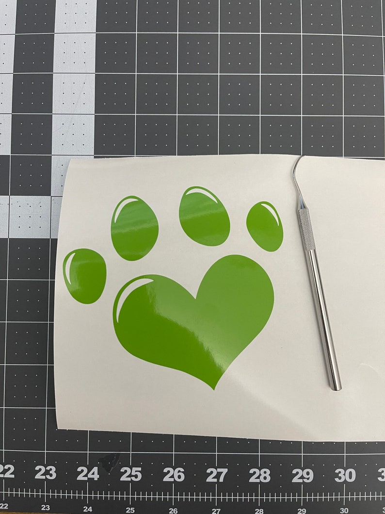 Dog Heart Decal - Etsy