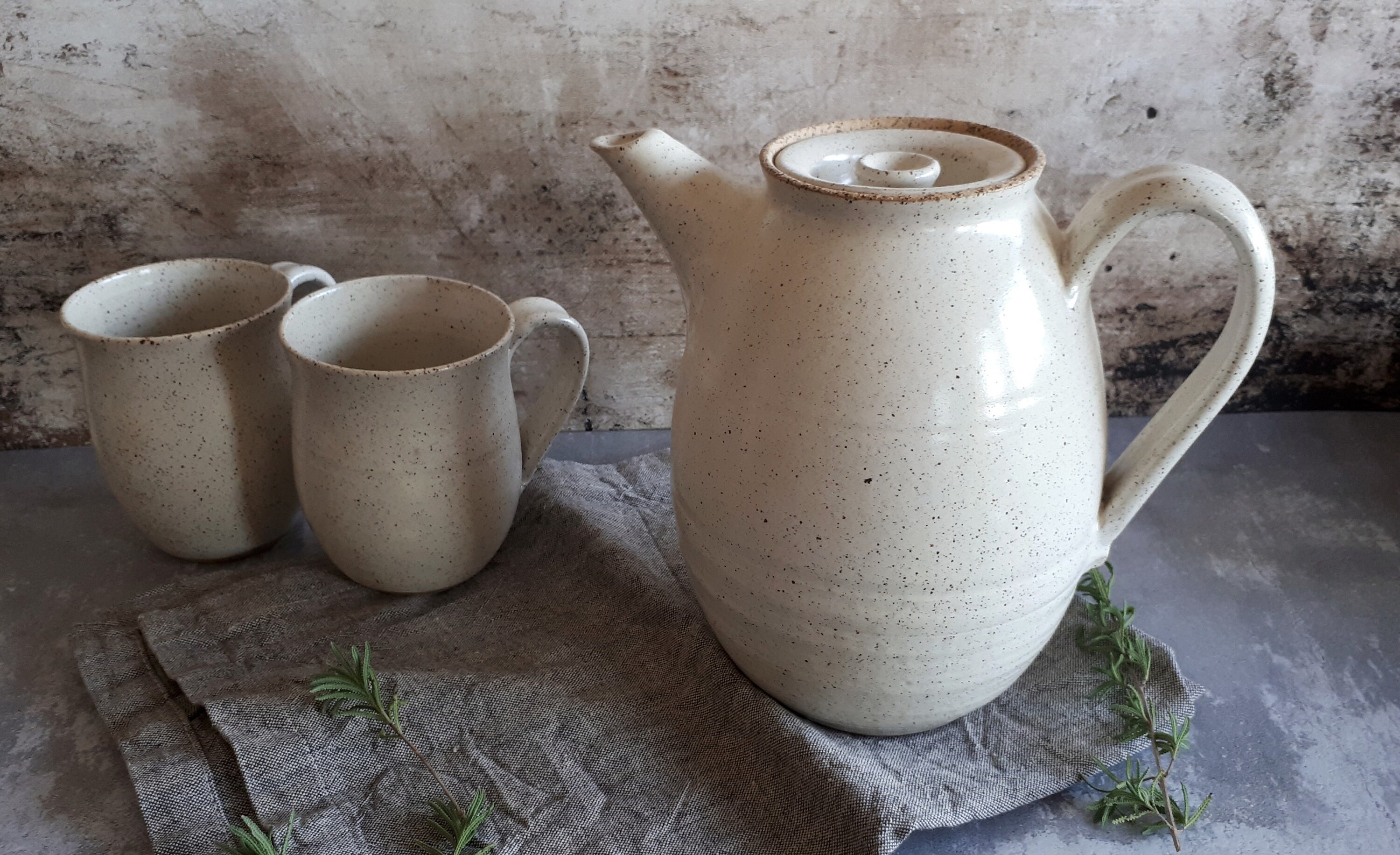 Large Handmade Ceramic Teapot: White Pottery, 4-cup Capacity, US DDP - Etsy
