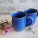 Ceramic Blue Mug, Pottery Blue Mug, Ceramic Coffee Mug, Pottery Tea Cup ...
