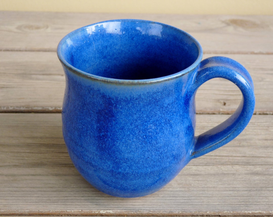 Ceramic Blue Mug Pottery Blue Mug Ceramic Coffee Mug - Etsy
